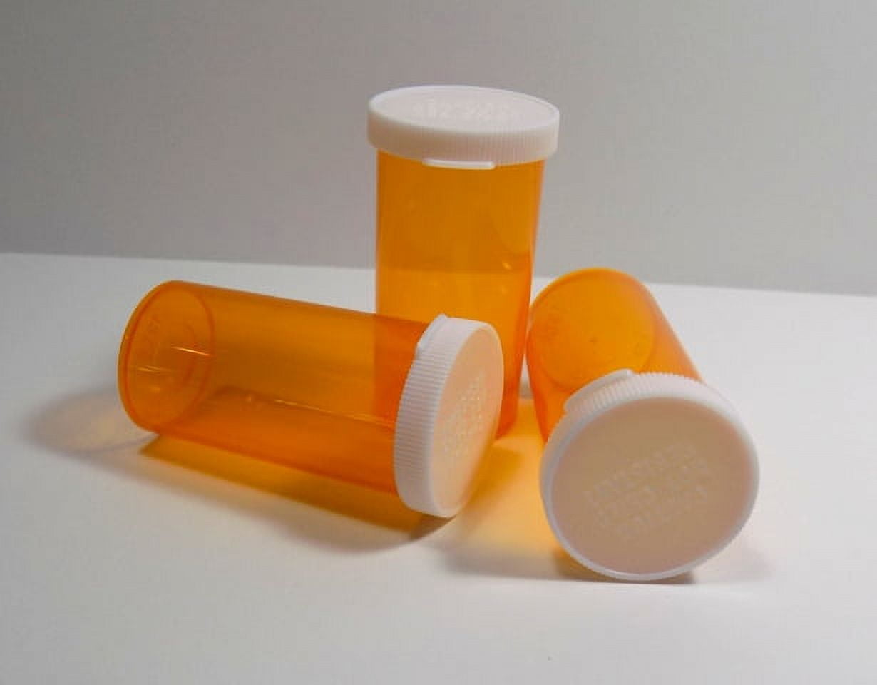 16 Dram Medicine Vial 25 Pack NON-CHILD-RESISTANT CAPS-Snap On Caps ...