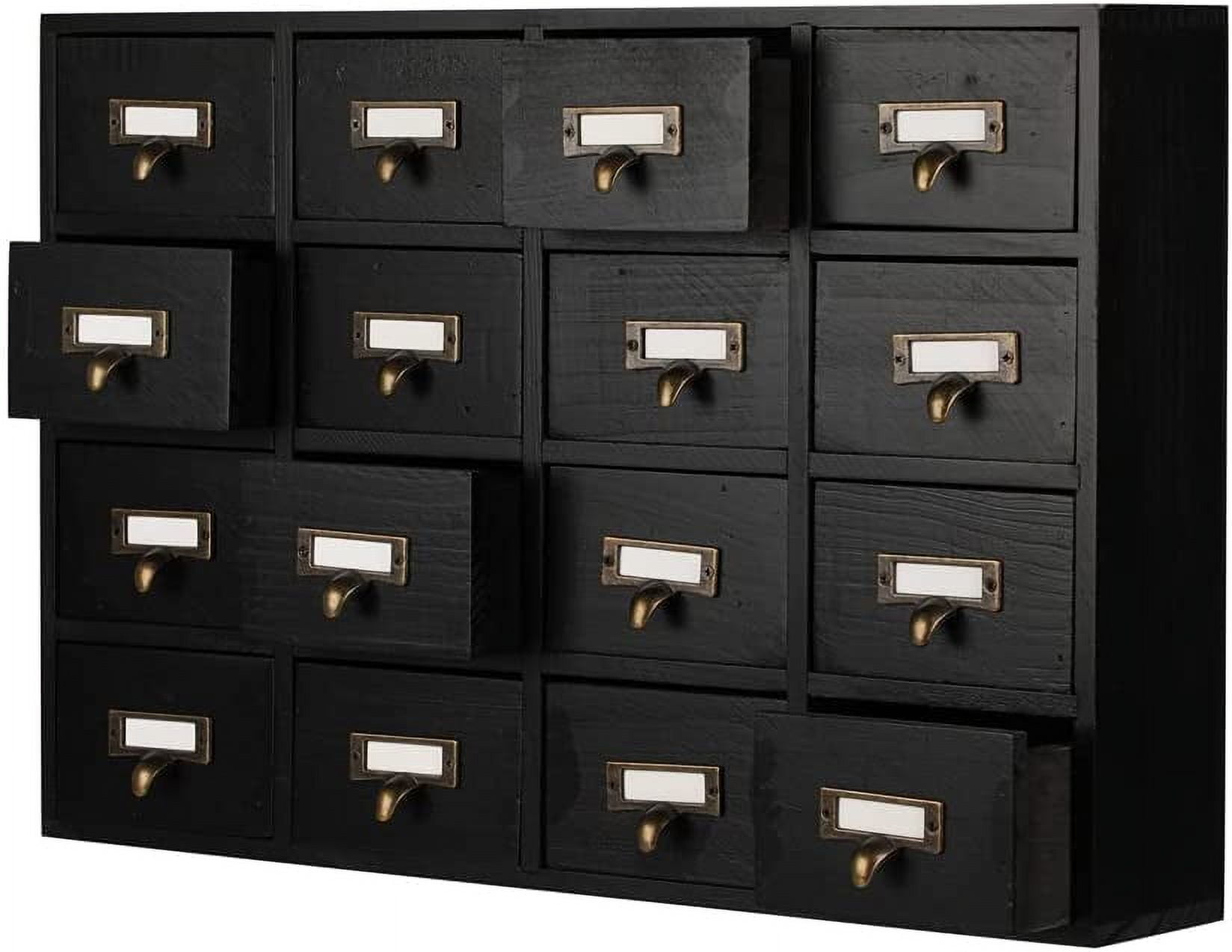 16 Drawers Apothecary Cabinet with Drawers Tabletop Apothecary Chests ...