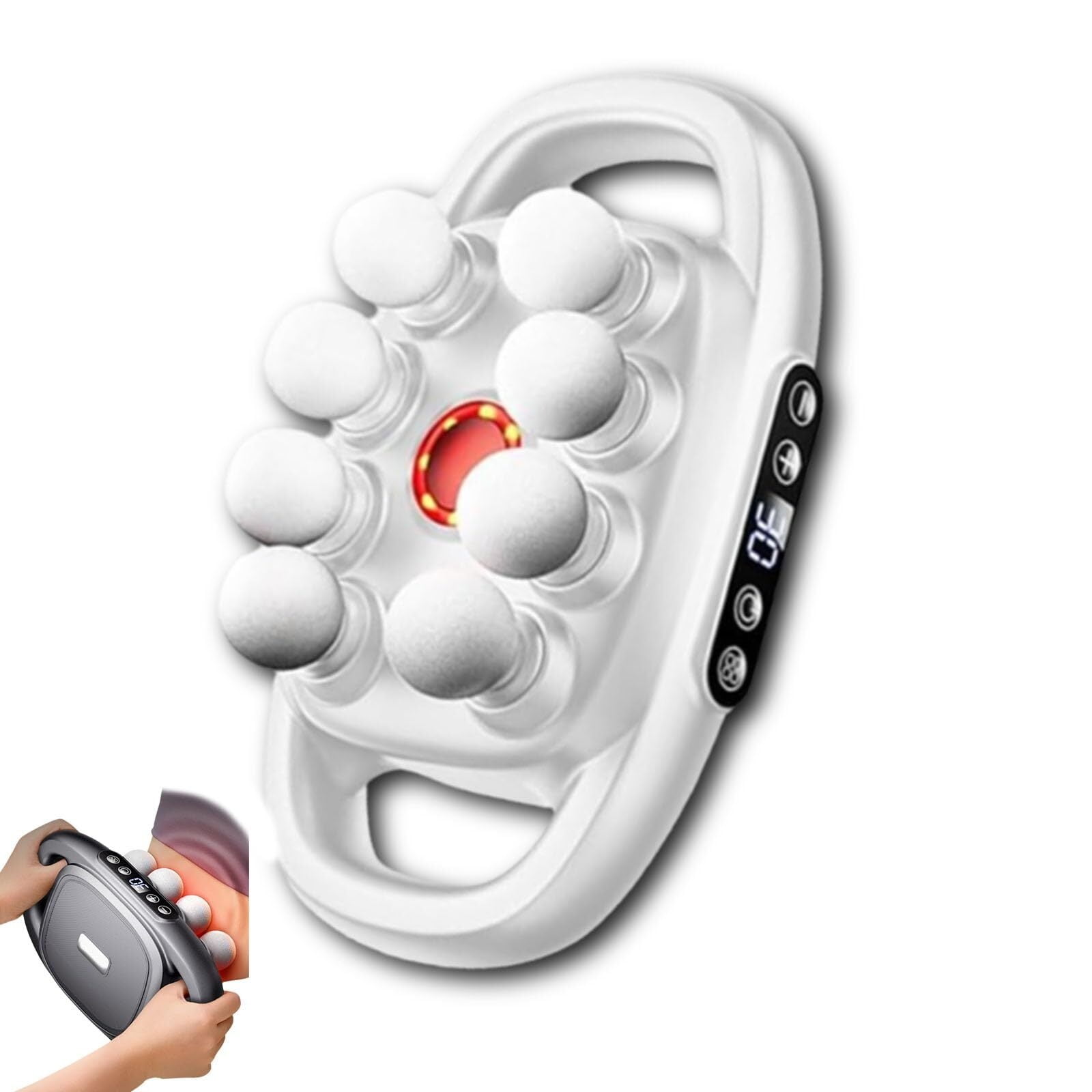 16-Drive 8-Head Deep Tissue Massage Gun Set, Electric Massager with 30 ...