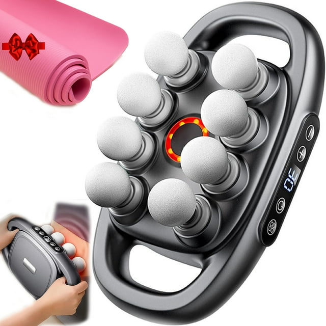 16-Drive 8-Head Massage Gun Set, 8 Head Massage Gun Deep Tissue, with 9 ...