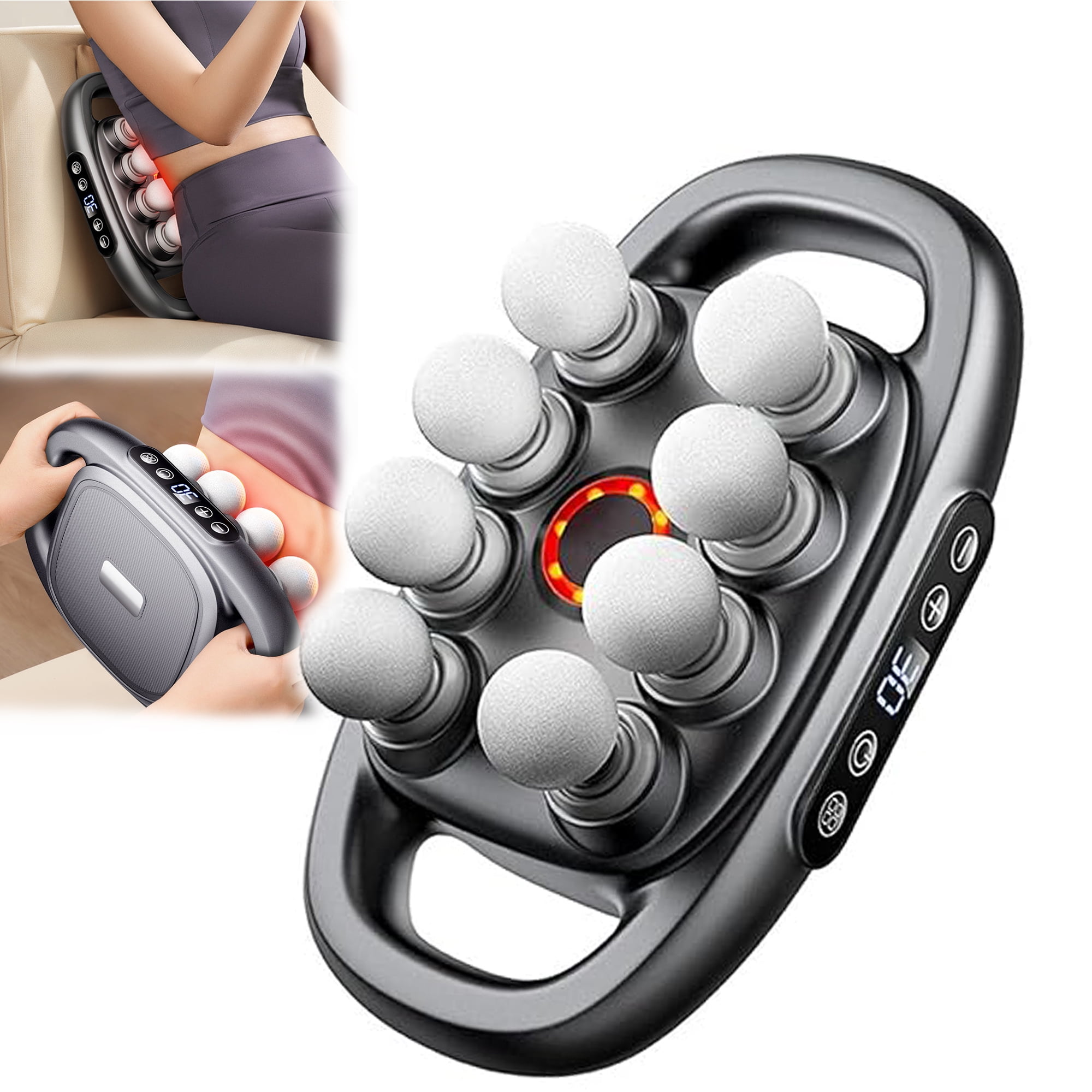 16-Drive 8-Head Massage Gun Set, 8 Head Massage Gun Deep Tissue, Arms ...