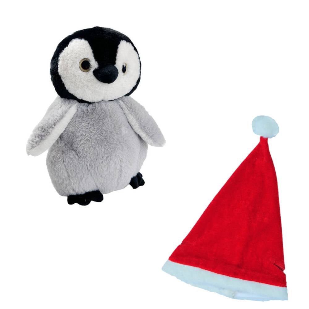 16" Eco-Friendly Pippin the Penguin in Christmas Hat - Sustainable ...