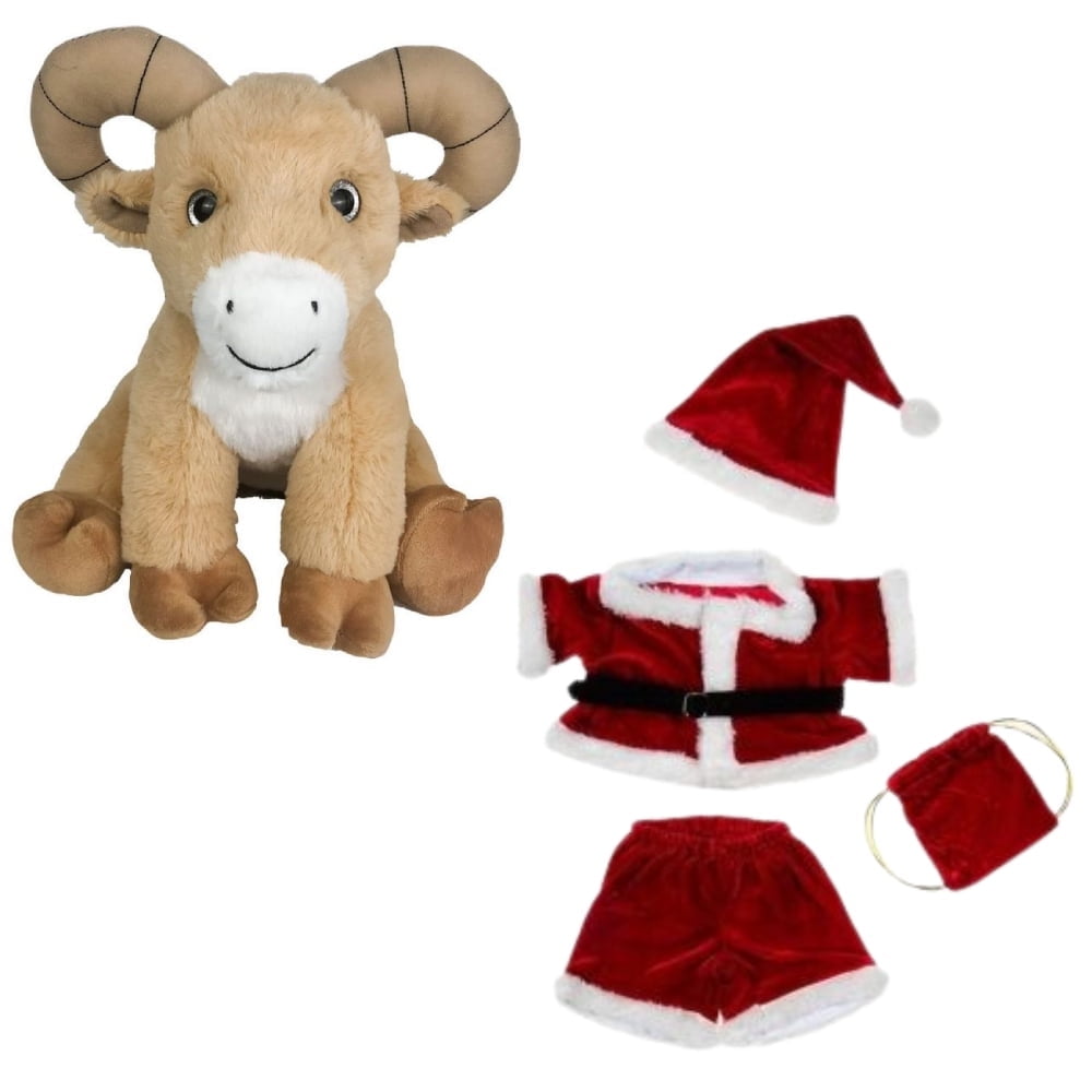 16" Eco-Friendly Rambo the Ram in Santa Claus Outfit - Sustainable ...