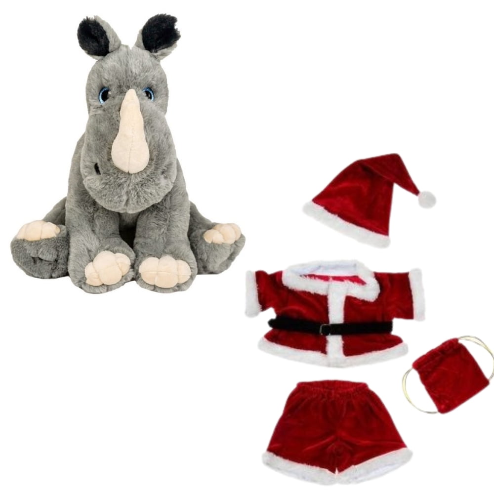 16" Eco-Friendly Riley the Rhino in Santa Claus Outfit - Sustainable ...