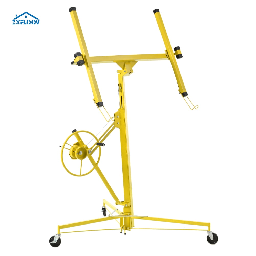 16 FT Drywall Lift Hoist Jack Lifter - Heavy-Duty Sheetrock Rolling ...