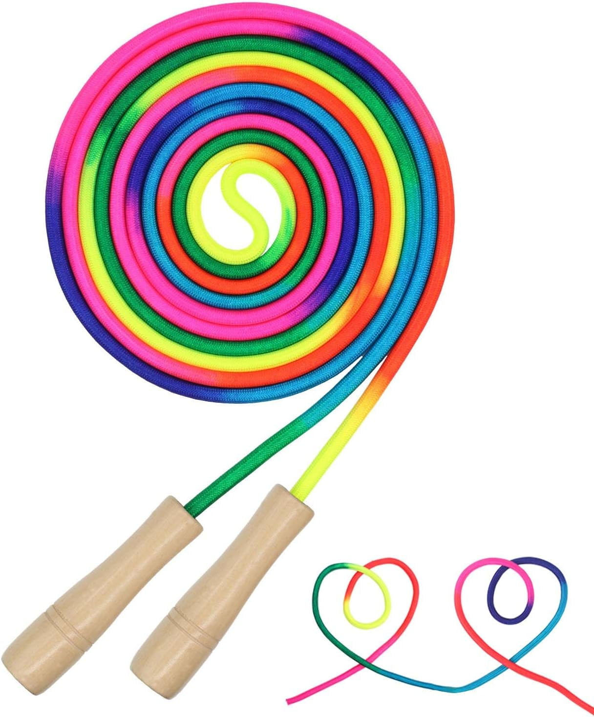 16 FT Long Jump Rope for Kids, Adjustable Double Dutch Skipping Rope ...