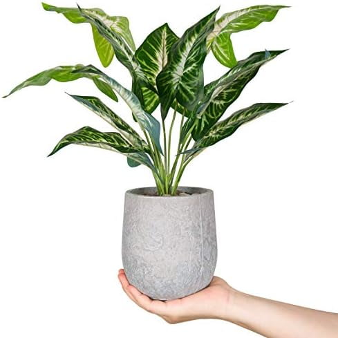 16'' Fake Plants Artificial Potted Greenery Faux Plants for Office Desk ...