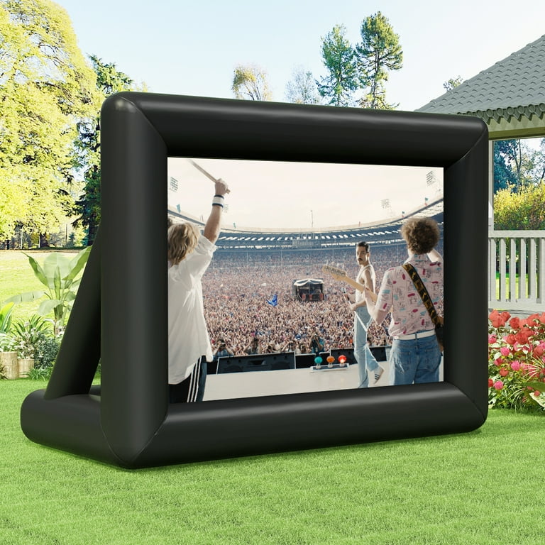 Outdoor Movie Screen And Projector