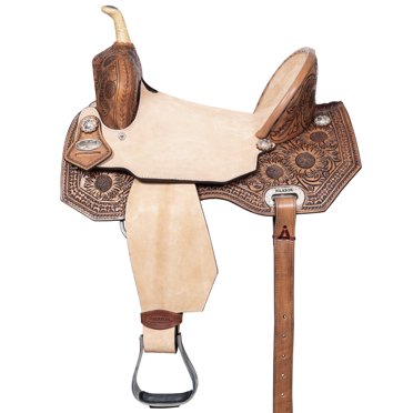 15 In Flex Tree Western Horse Saddle In American Leather Barrel Trail ...