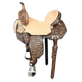 15 In Flex Tree Western Horse Saddle In American Leather Barrel Trail ...