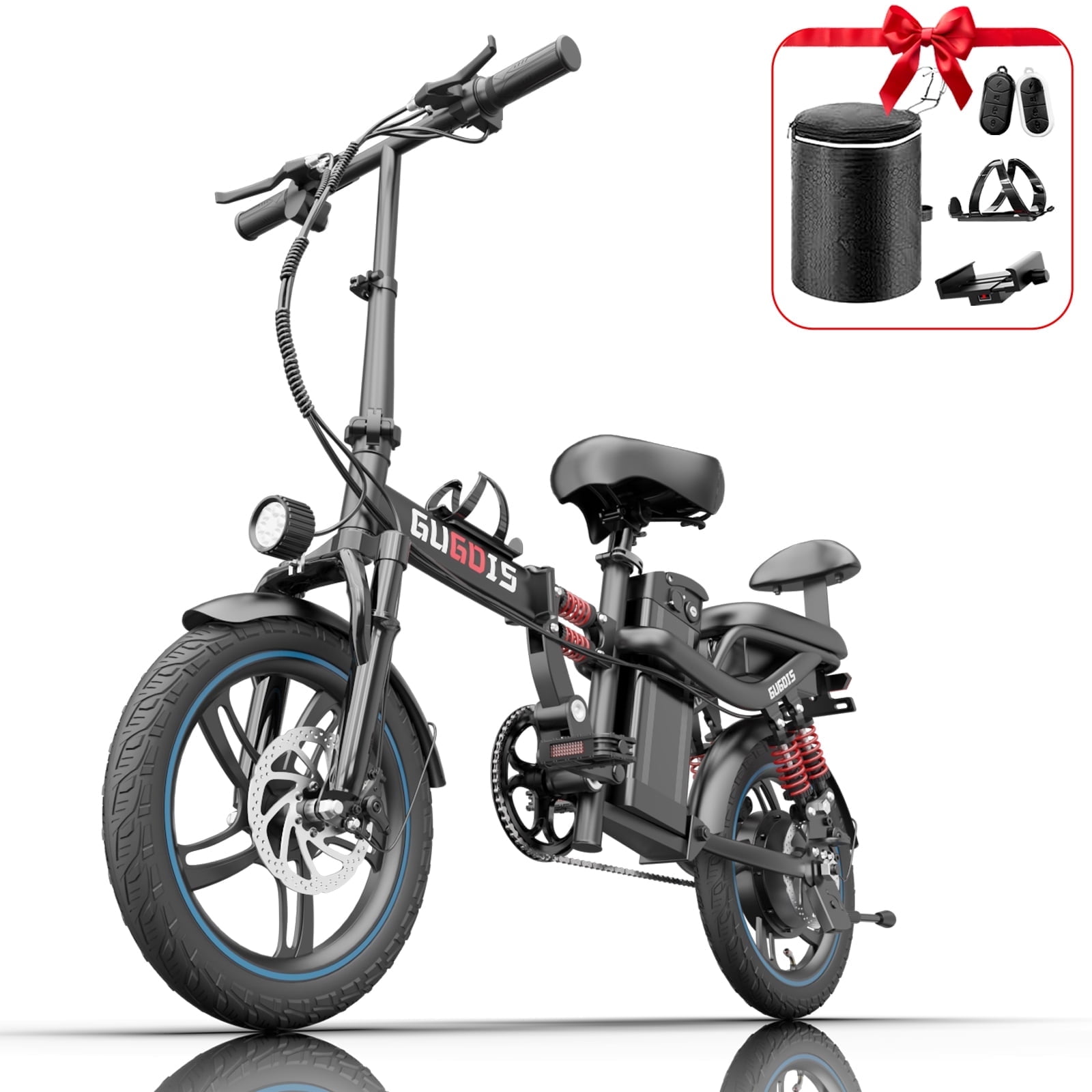 16" Folding Electric Bike for Adults,500W & 48V 15AH,25MPH & 25-45 ...