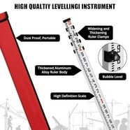 AdirPro 16-Foot Aluminum Grade Rod - 10ths, Dual Sided 5-Section ...