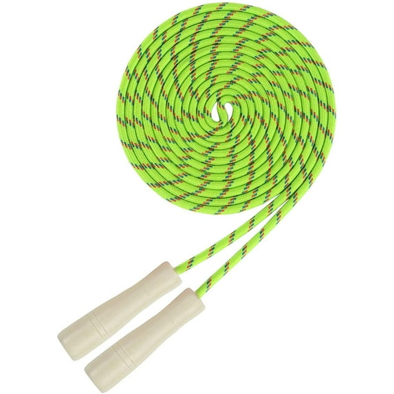 16 Ft Adjustable Double Dutch Jump Rope With Wooden Handles Team ...