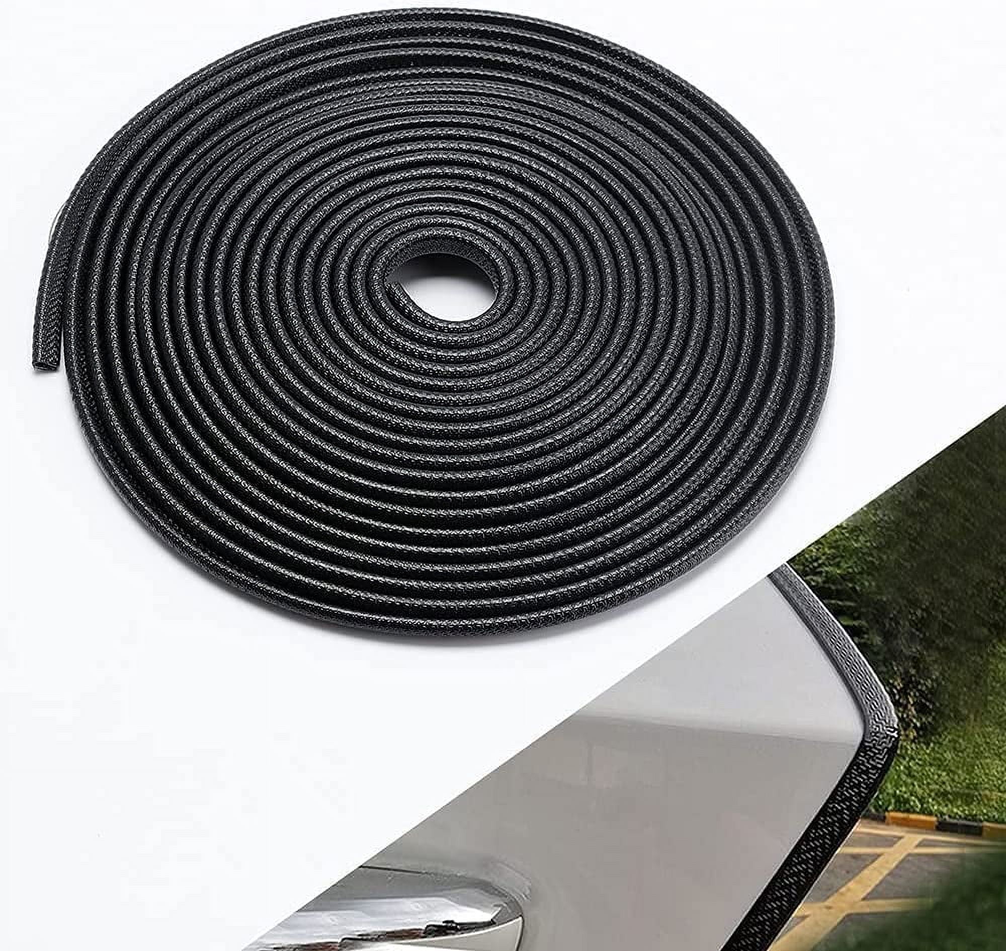 16 Ft Car Door Edge Guards No Glue Universal Fit Black Rubber ...