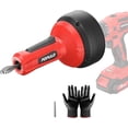 16 Ft Drain Snake Cleaner Metal Auger for 3/4-2 In Pipes Handheld Clog ...