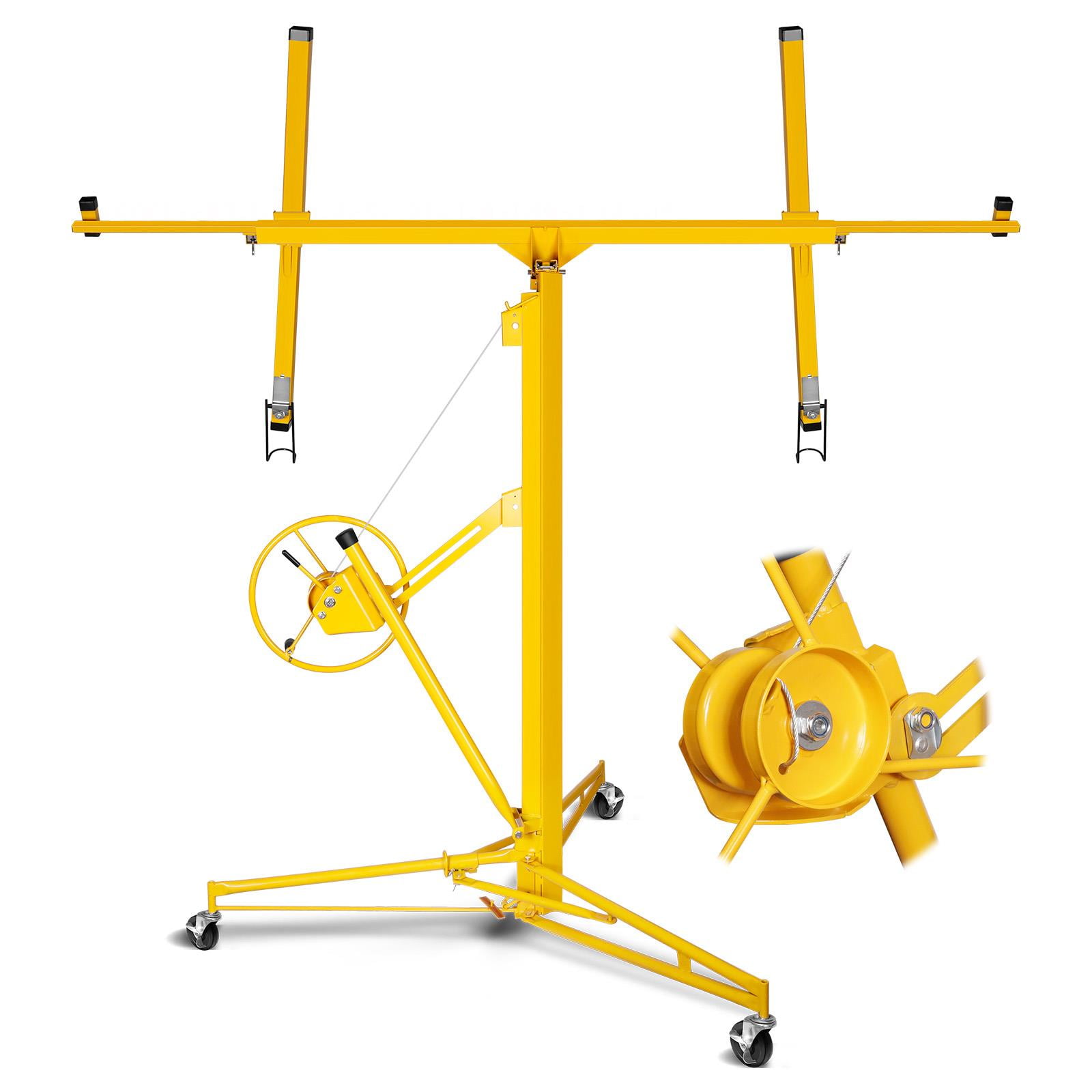 16 Ft Drywall Lift, 150 Lbs Drywall Panel Hoist, Adjustable 360° Jack ...