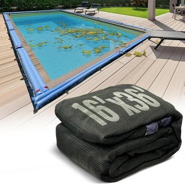 Shop Square 14' x 28' Rectangle Solar Pool Cover, 12 Mil, Blue, for ...