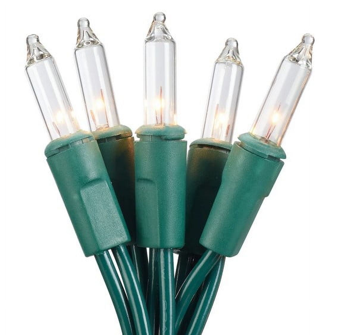16 Function 150 Count Clear Christmas String Light Set with Green Wire ...