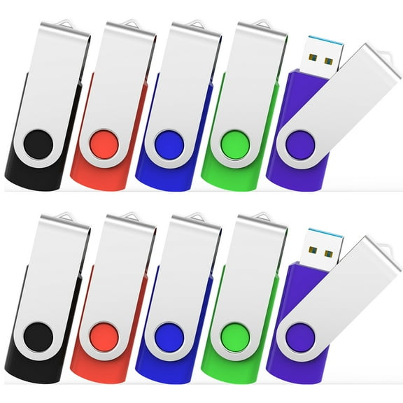 Verbatim 32-GB Store ‘n’ Go USB-A Flash Drives, 5 Count, Assorted ...