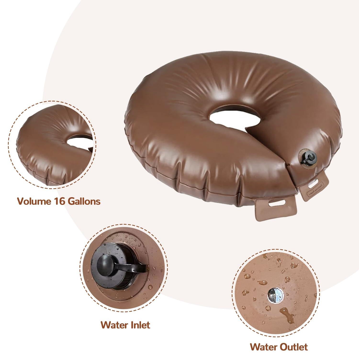 16 Gallon 2 Pack PVC Tree Watering Bag Ring for Trees and Shrubs ...
