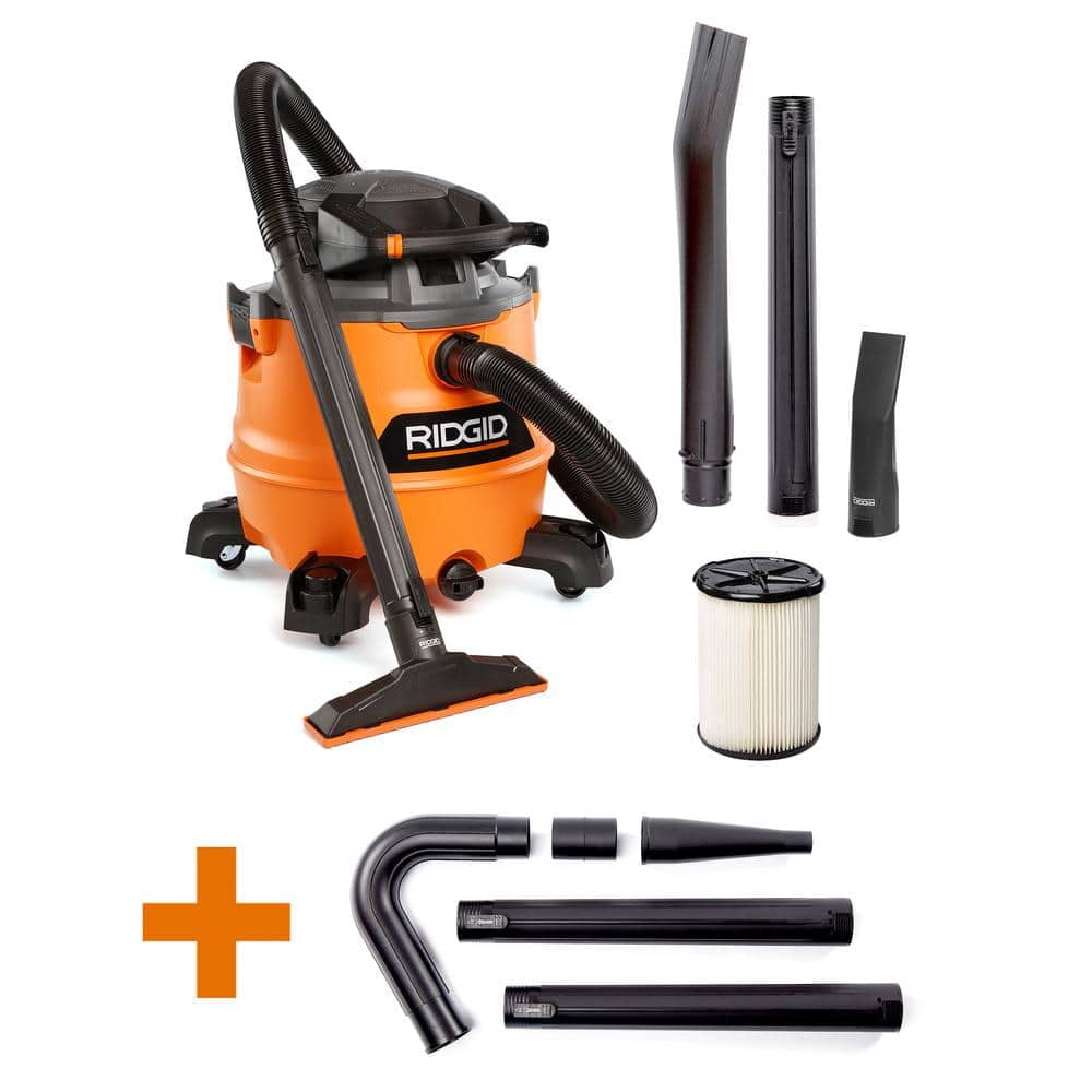 16 Gallon 6.5 Peak HP NXT Shop Vacuum Wet Dry Vac with Detachable ...
