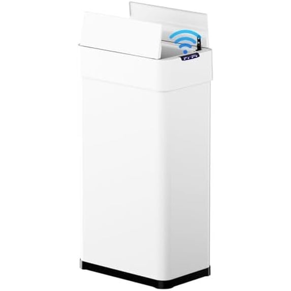 16 Gallon Automatic Trash Can, Stainless Steel Motion Sensor Garbage ...