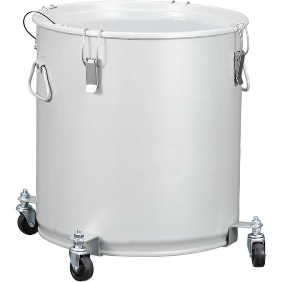 16 Gallon Fryer Grease Bucket Oil Disposal Caddy, Steel Fryer Oil ...