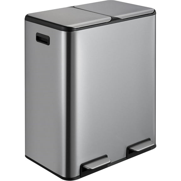 simplehuman Smart Trash Can 58L/15.3G, Rectangular, Sensor with Voice ...