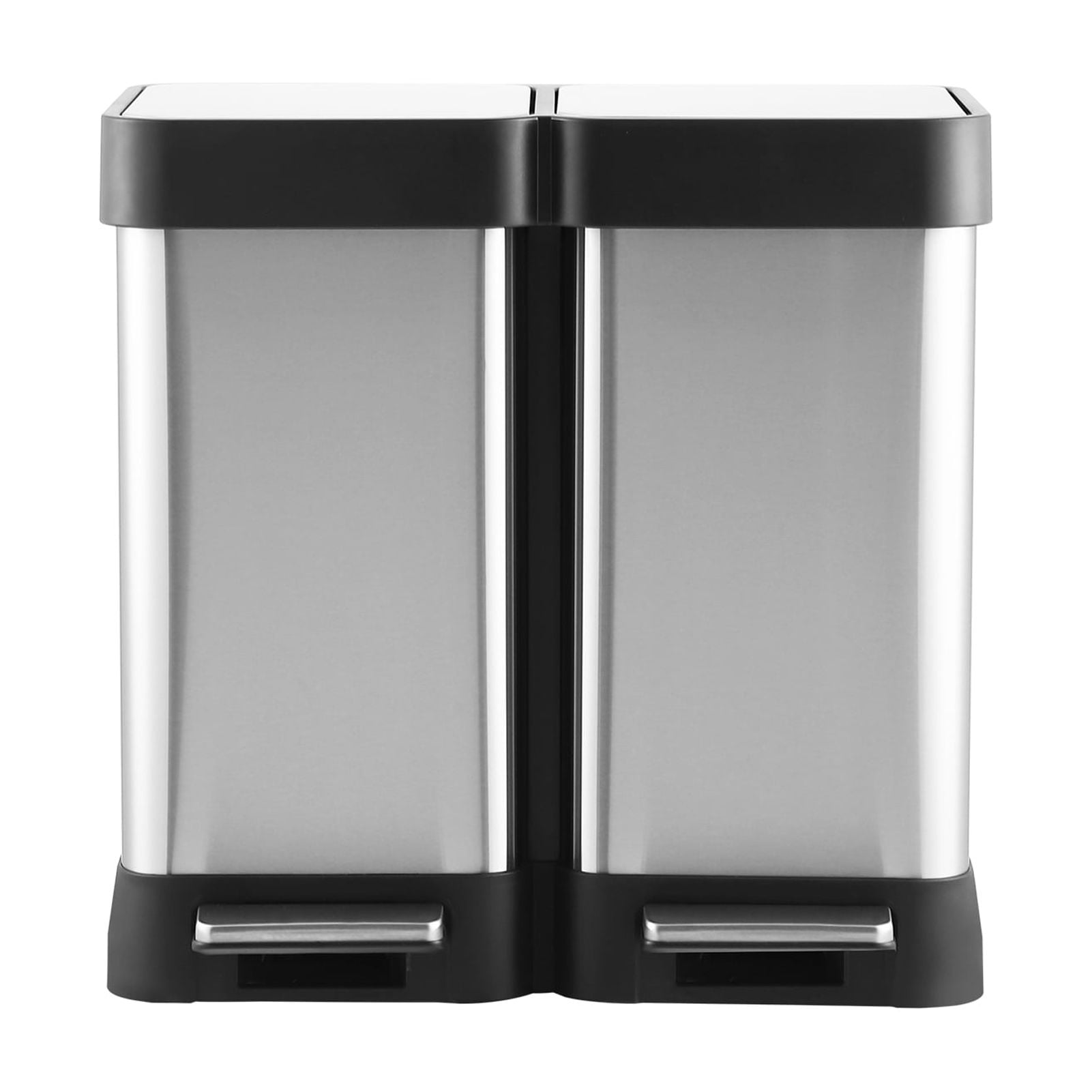 16 Gallon Trash Can 8 Gal Dual Compartment Step On Kitchen Home ...