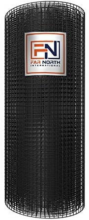 16 Gauge Black Vinyl Coated Wire Roll 1" x 1" M (2' x 100') - Walmart.com