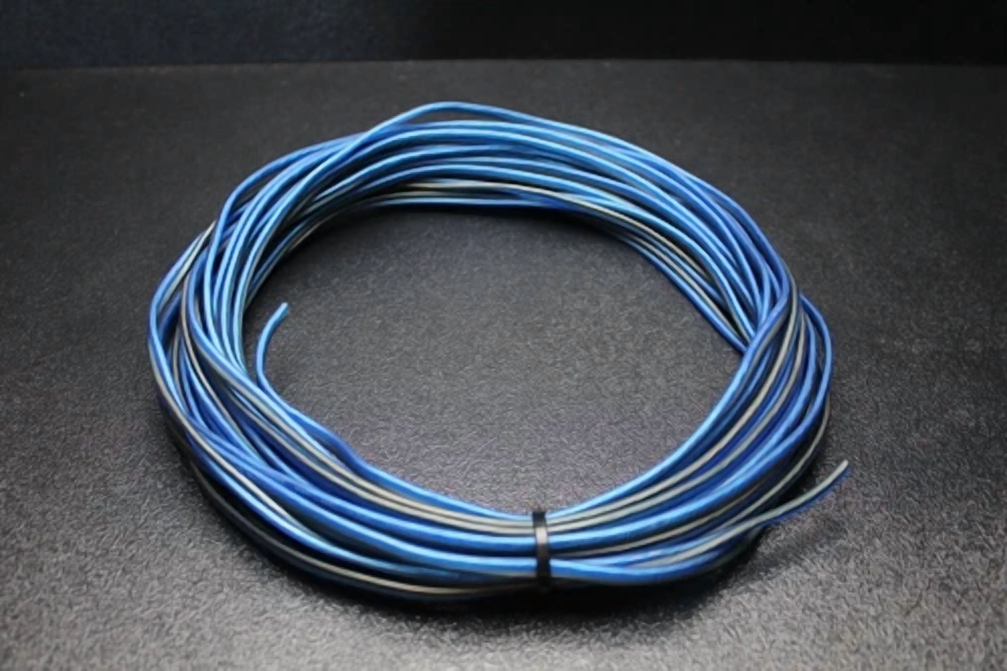 16 Gauge Blue Grey Speaker Wire 10 Ft Awg Gray Cable Power Ground ...