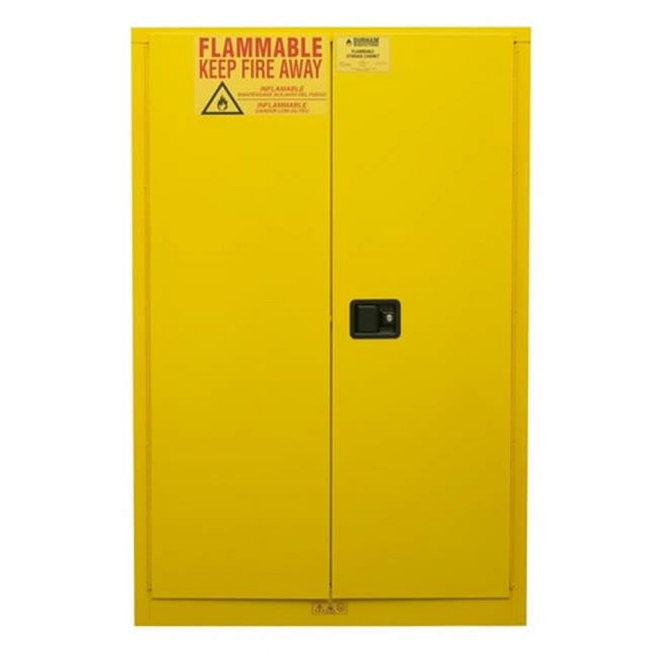 16 Gauge Welded Flammable Manual Doors Safety Cabinet with 2 Shelves ...