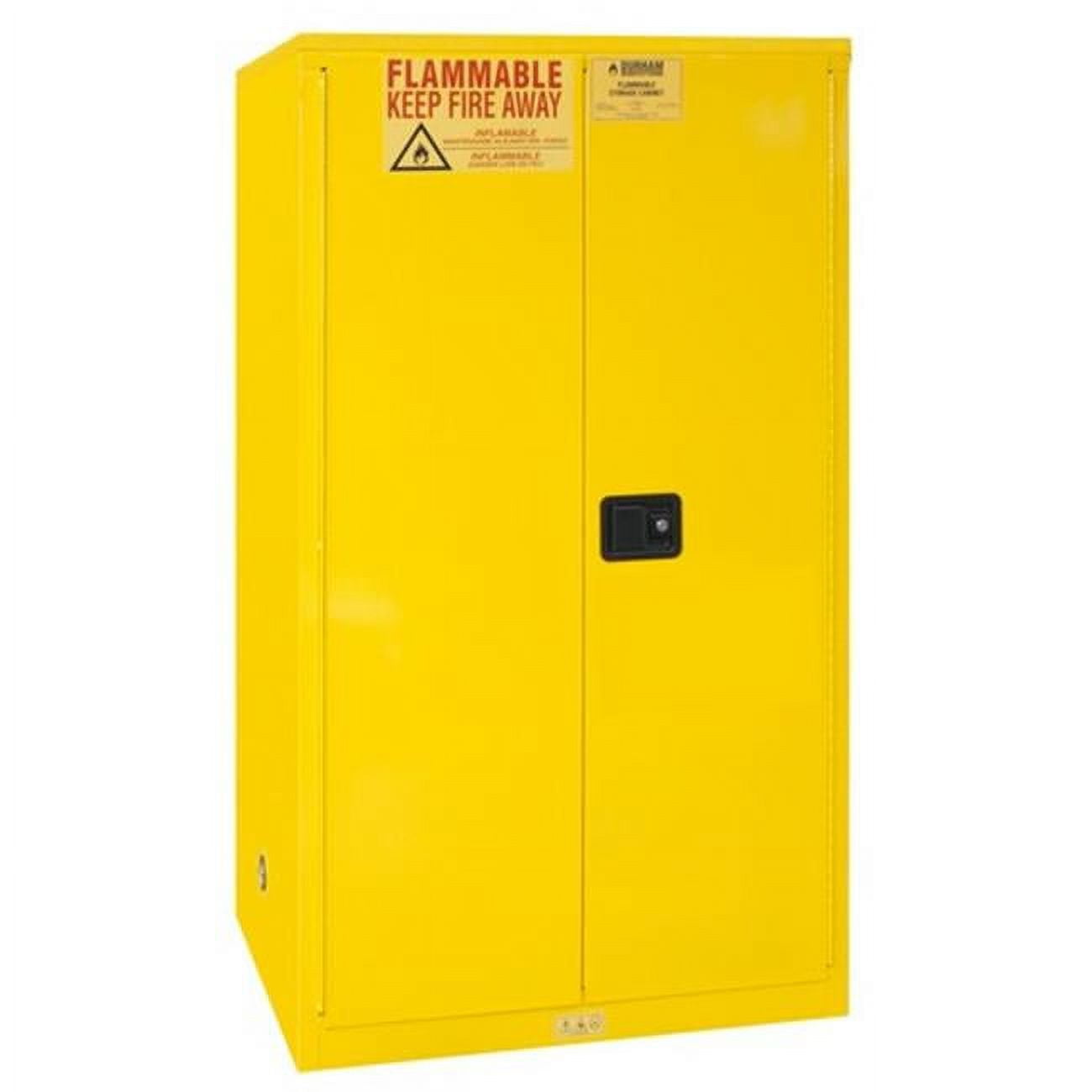 16 Gauge Welded Flammable Manual Doors Safety Cabinet with 2 Shelves ...