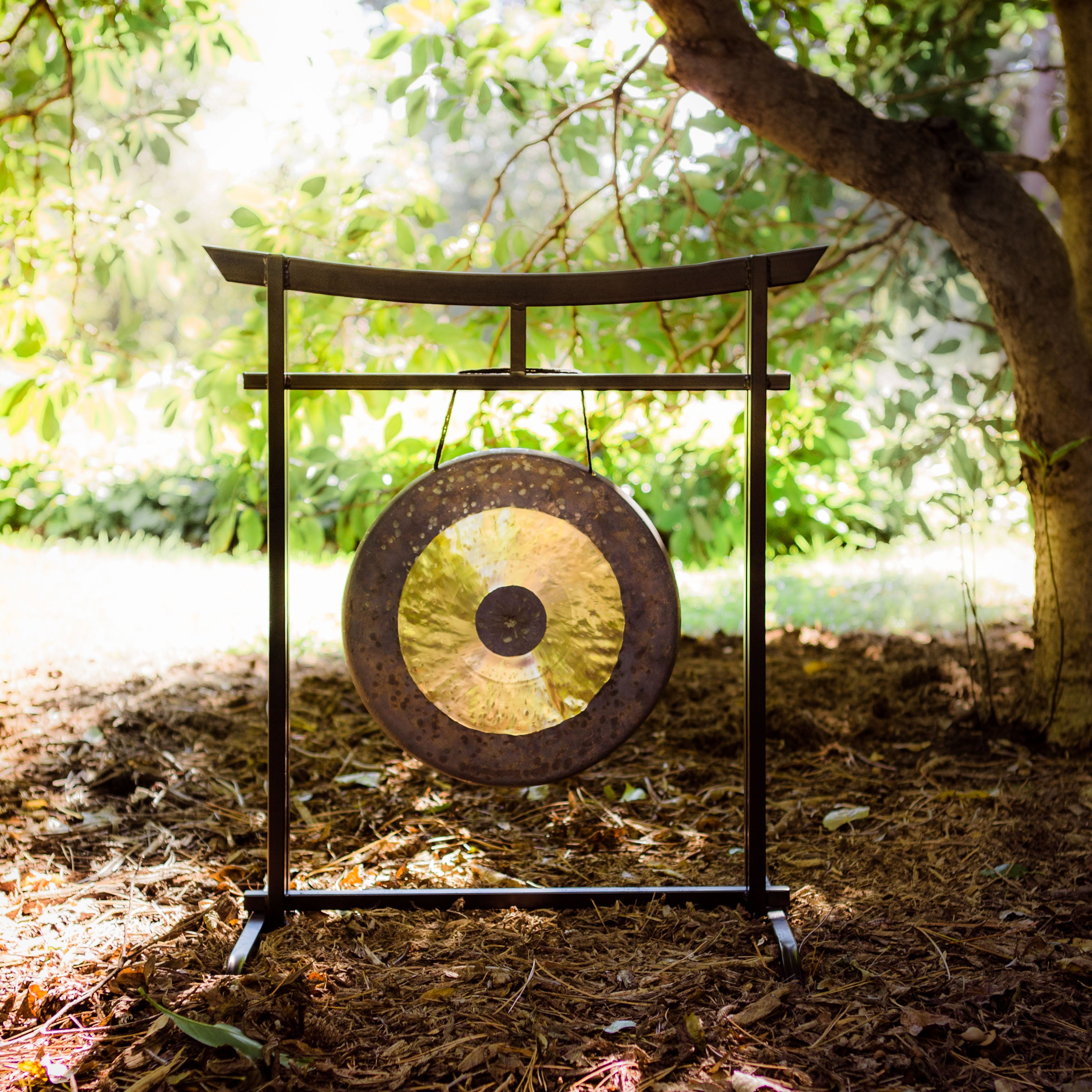 16" Gongs on the Sacred Space Outdoor Gong Stand - Walmart.com