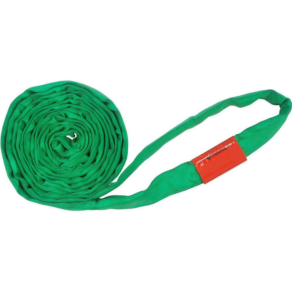 16' Green Polyester Lifting Sling, Endless Round Sling, 6000LBS ...