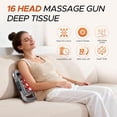 16 Head Massage Gun Deep Tissue - 2026 Upgrade 16-Drive Back Muscle ...