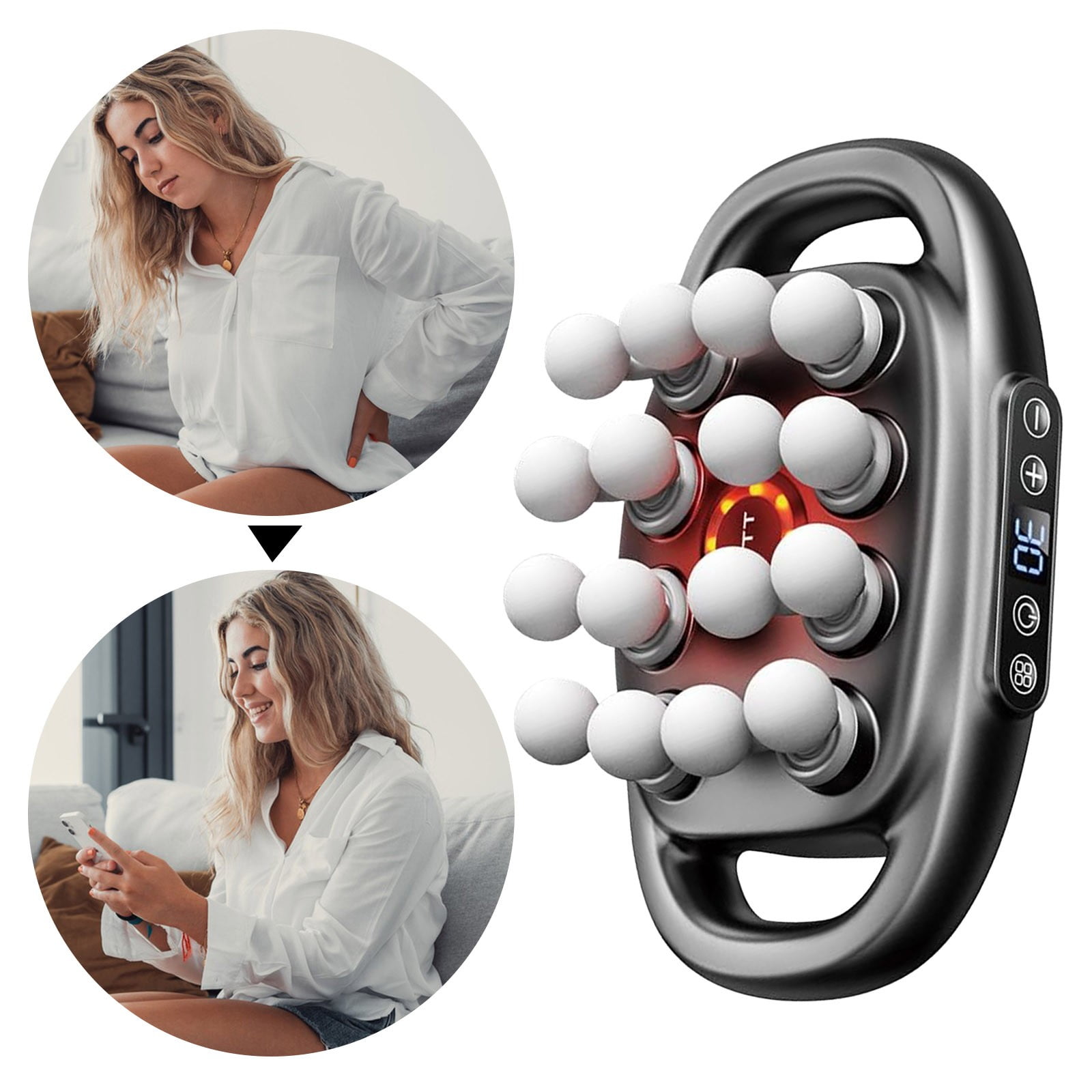 16 Head Massage Massage Test Neck Massager With 30 Levels And 3 Modes ...