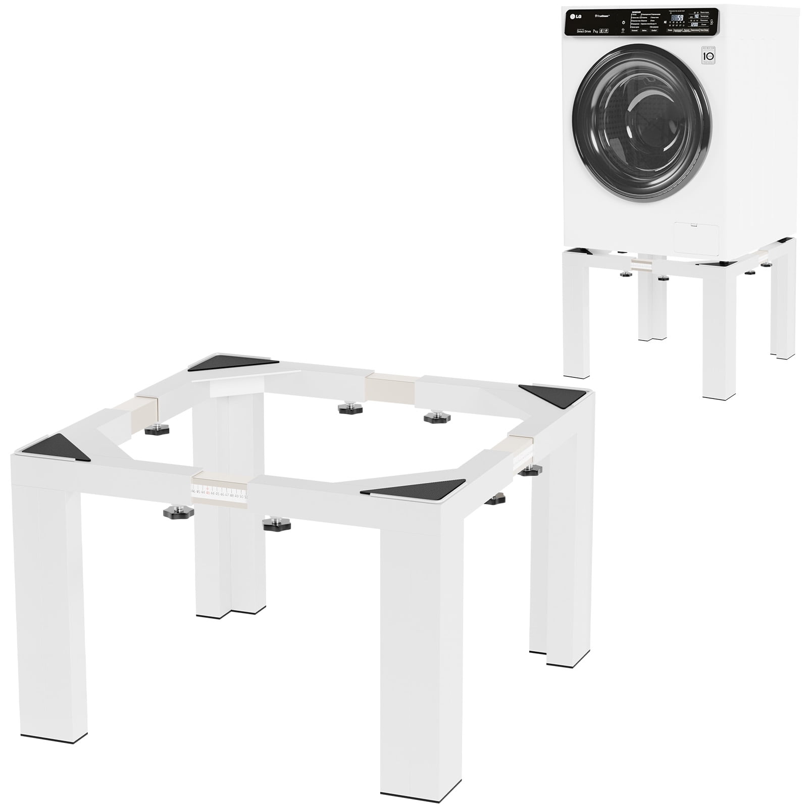 16" Height Heavy-Duty Laundry Pedestal, Full Size Adjustable Washer ...