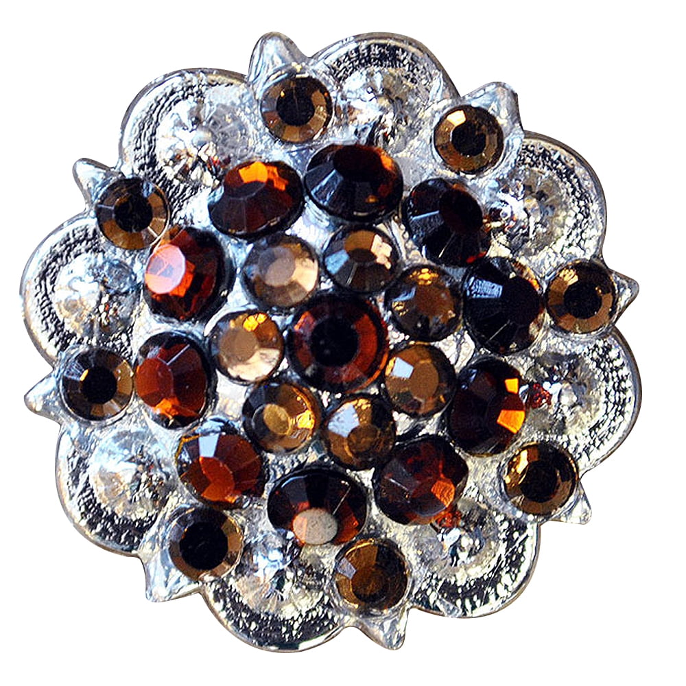 16 Hilason Western Berry Conchos Glass Rhinestones Bling 1.5" Cowgirl ...