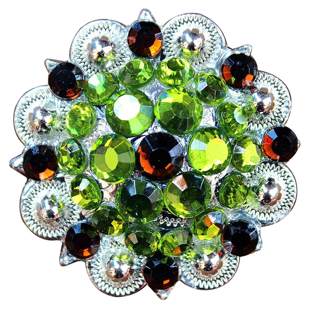 16 Hilason Western Berry Conchos Glass Rhinestones Bling 1.5" Cowgirl ...