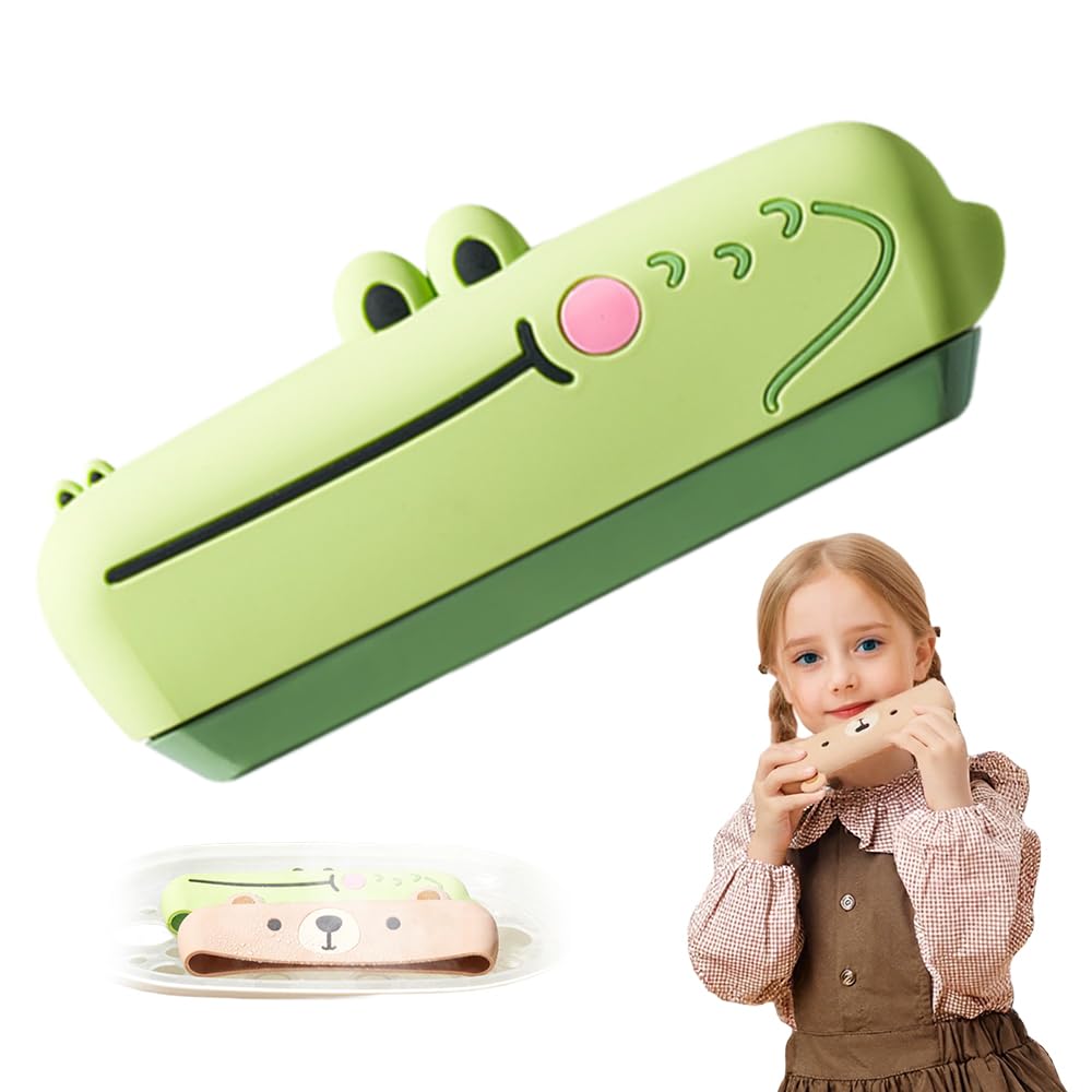 16-Hole Cartoon Kids Harmonica 2025 New Silicone Mini Harmonica for ...