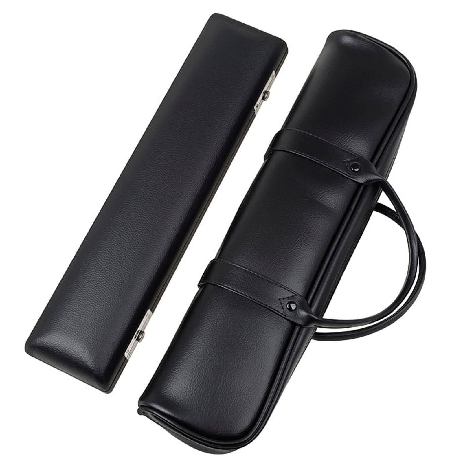 16-Hole High-End Flute Bag Black Leather Flute Bag Flute Box Flute PVC ...
