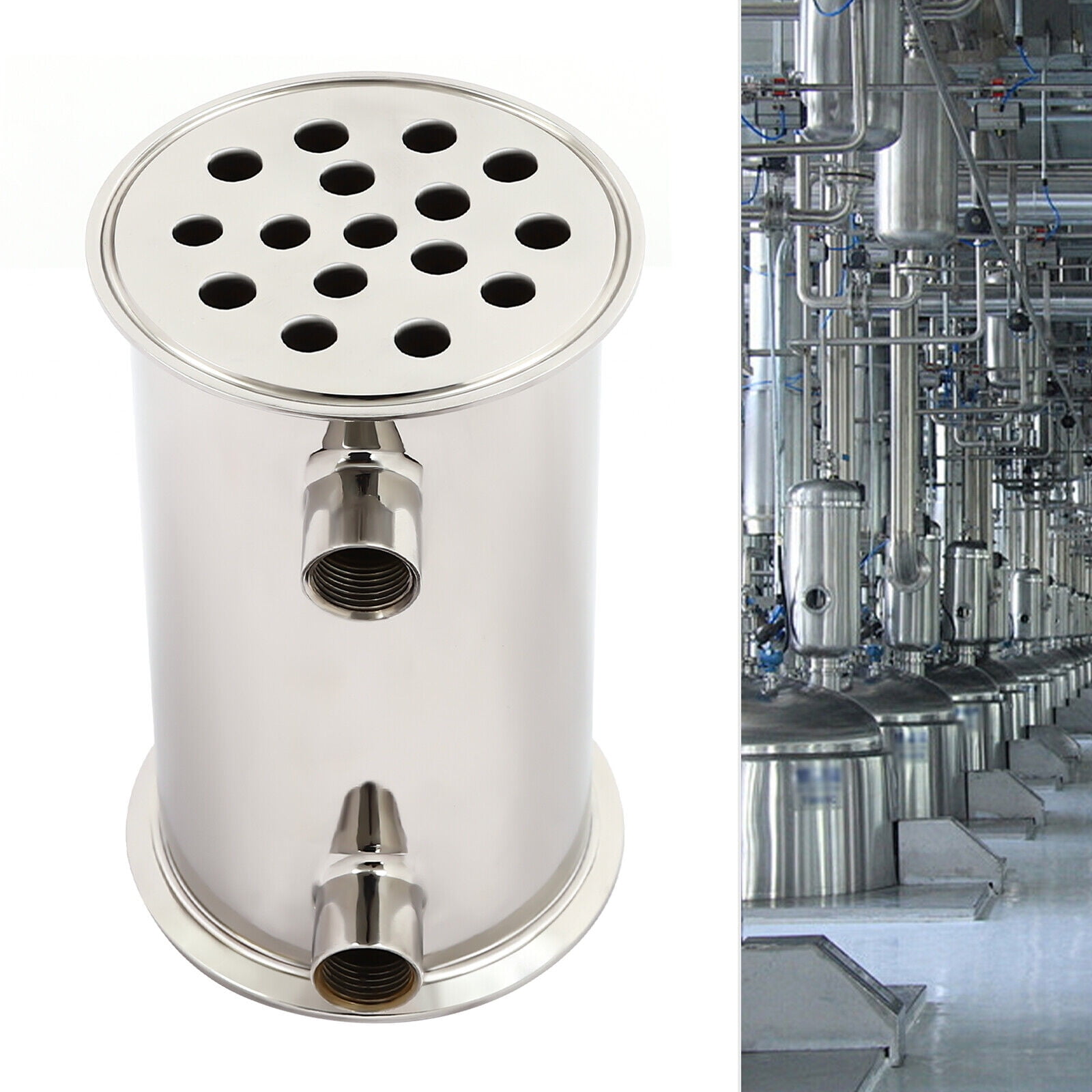 16 Holes Dephlegmator 4" Reflux Condenser Moonshine Stainless Steel ...