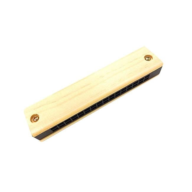 16 Holes Double Row Wood Harmonica, Wood - 2 Piece - Walmart.com
