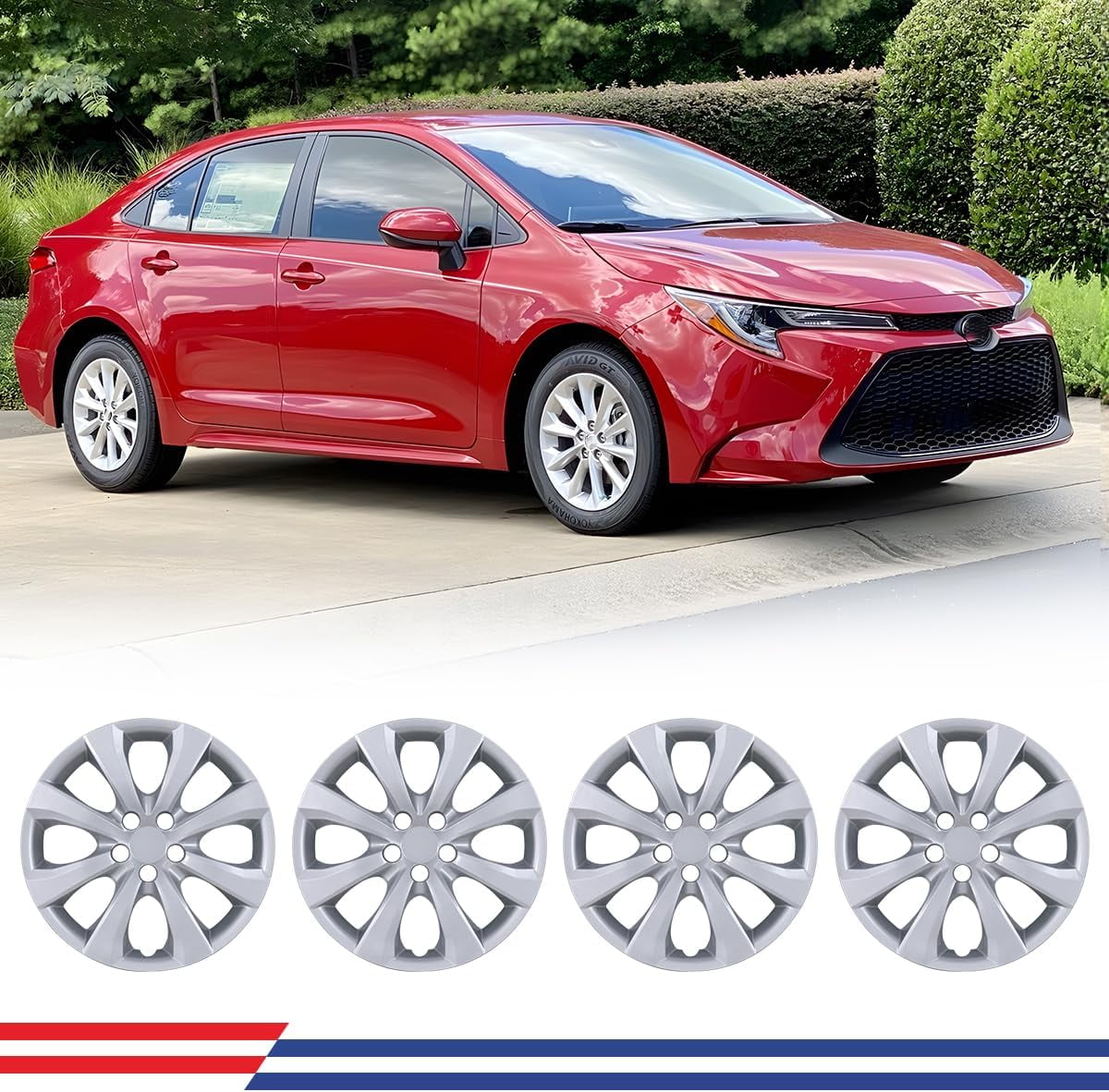 16" Hubcaps 2009-2025 Toyota Corolla/ 2023-2025 Toyota Corolla Hybrid ...