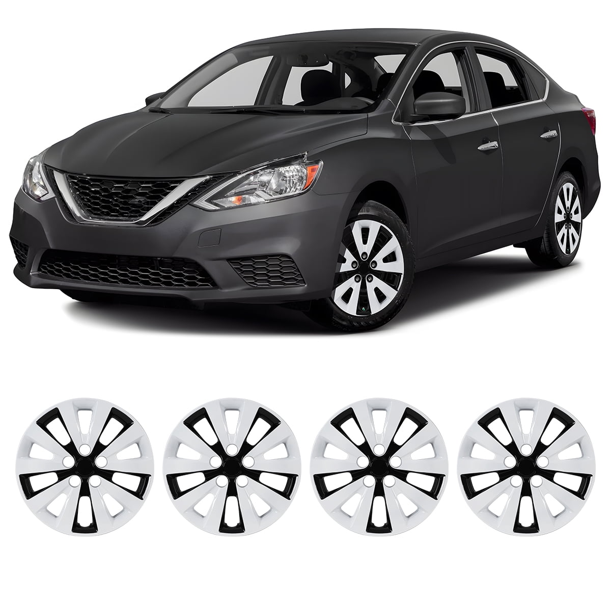 16" Hubcaps for 2013-2019 Nissan Sentra,Wheel Rim Covers for 2011-2017 ...