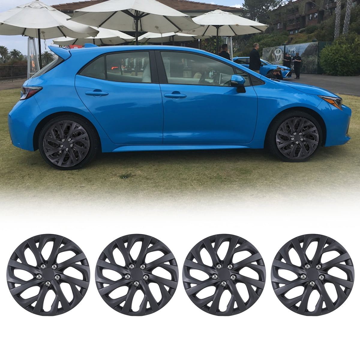 16" Hubcaps for 2017-2019 Toyota Corolla,Wheel Rim Cover with ...