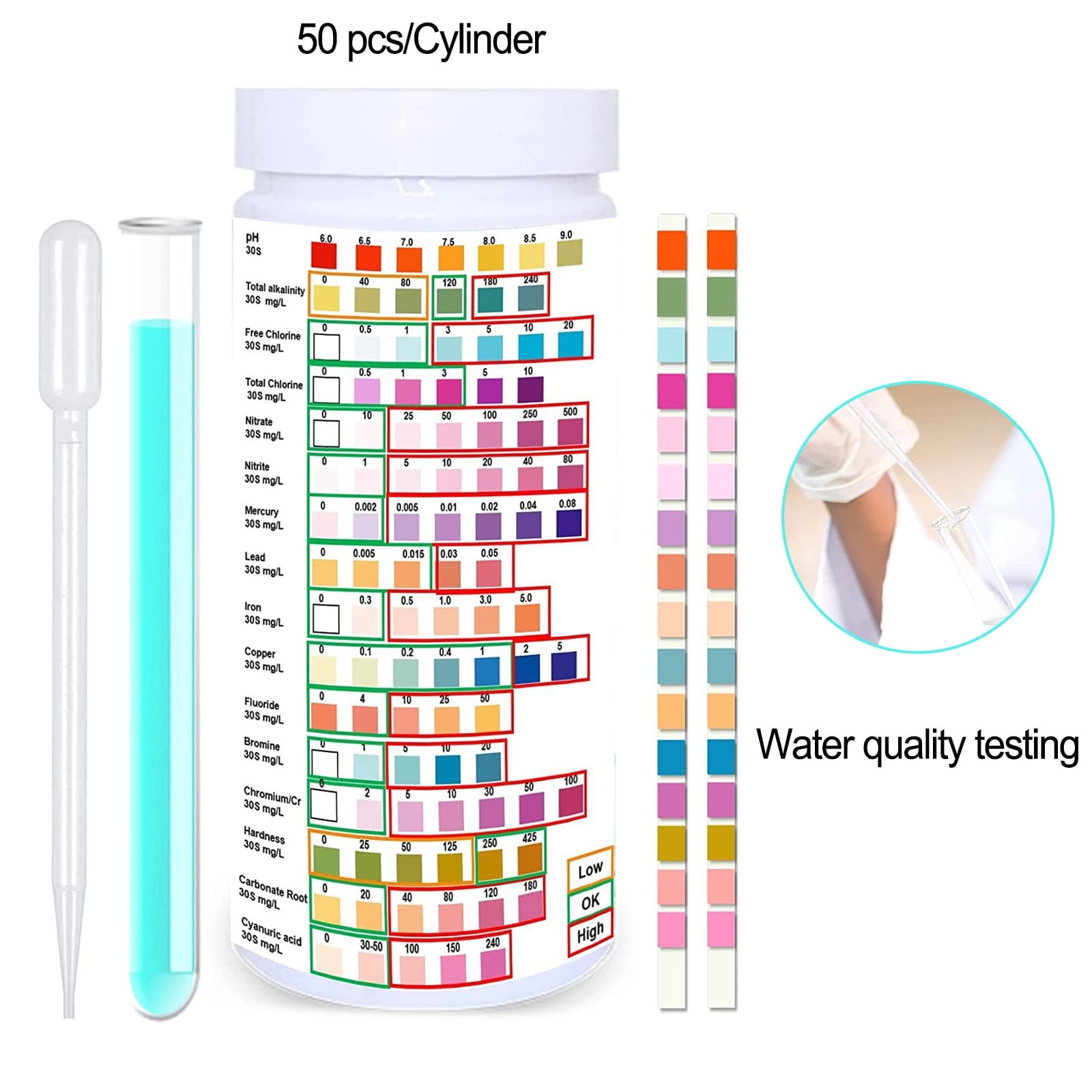16 In 1 Drinking Water Test Kit, Home Water Test Kit, Water Test Strips ...