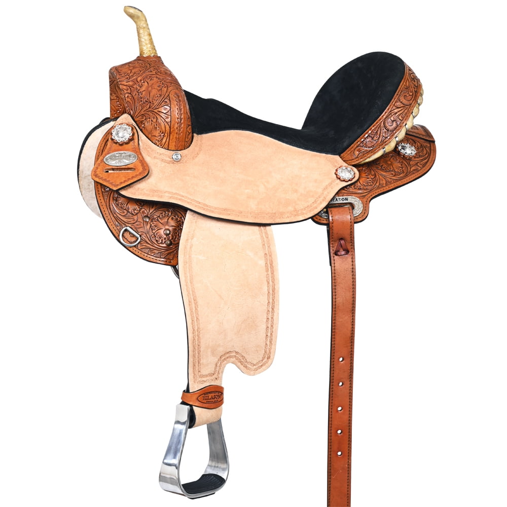 16 In Flex Tree Western Horse Saddle American Leather Trail Barrel ...