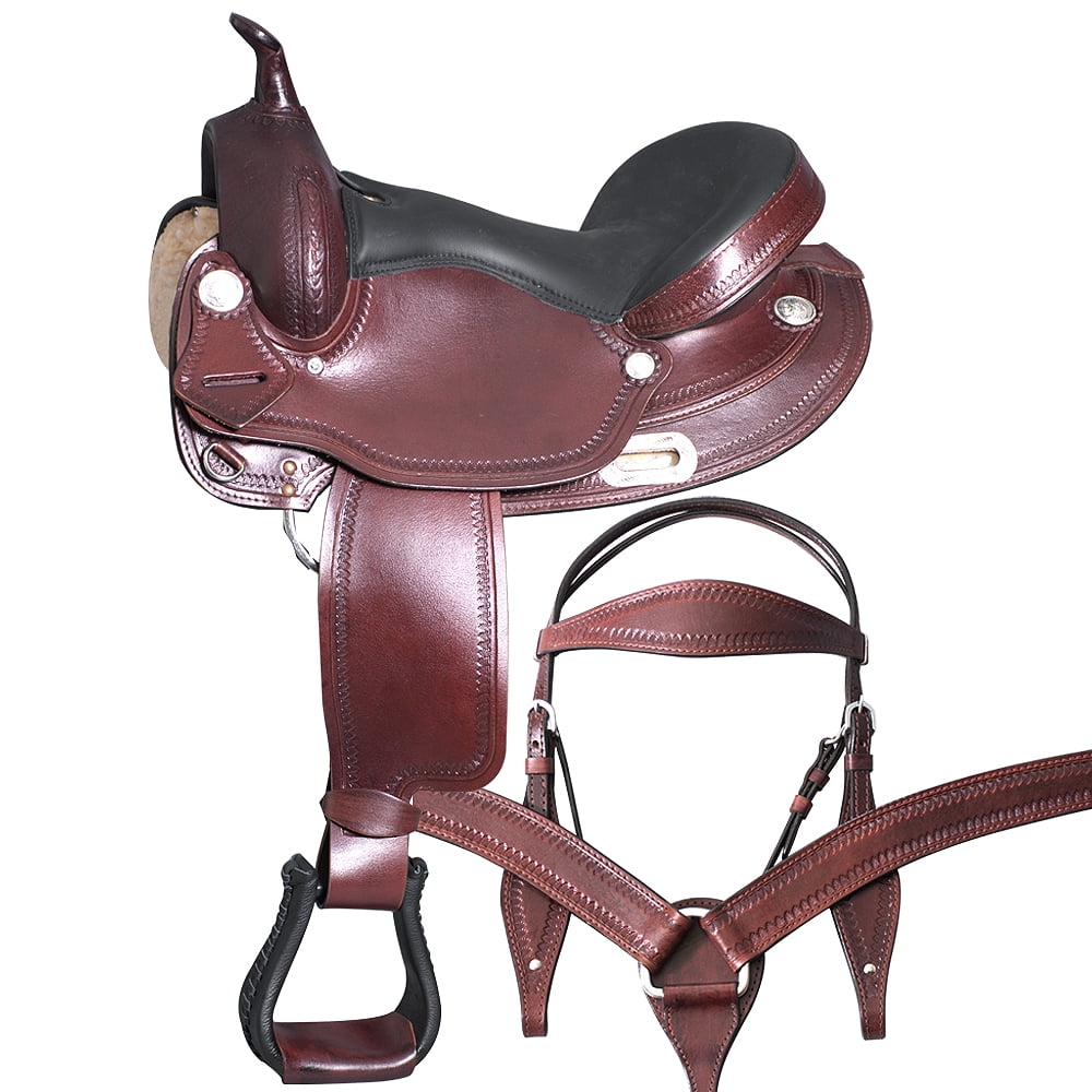 16 In Western Horse Saddle American Leather Flex Tree Trail & Pleasure ...
